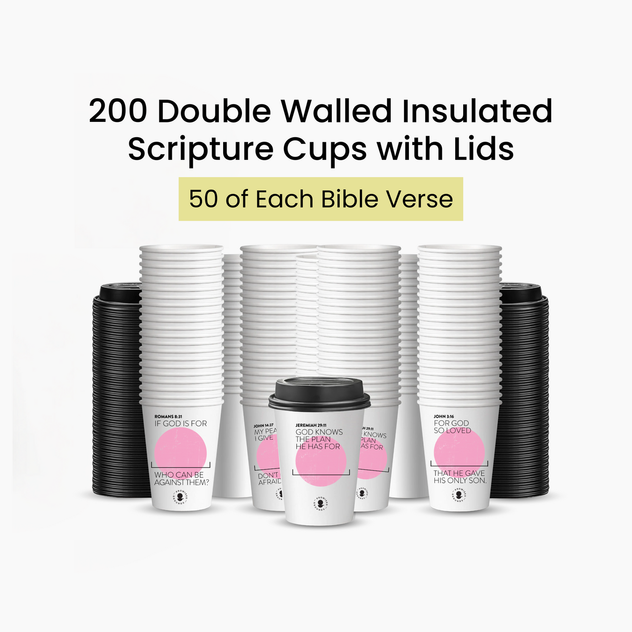 Church Brew Bundle – Bulk 5lb Coffee & Scripture Cups by Promised Grounds